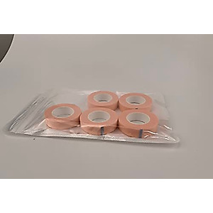 EBANKU 5 Rolls Eyelash Extension Tape, Eyelash Tape for Lash Extension Breathable Micropore Fabric Tape for Eyelash Extension Supplies (9m/10 Yards)