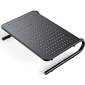 Monitor Stand Riser, Monitor Riser, Laptop Stand for Desk, Laptop Riser, Desk Organizer for Monitor, Laptop Shelf w/Vented for Screen, Computer Stand for Laptop, PC, Printer, for Home & Office