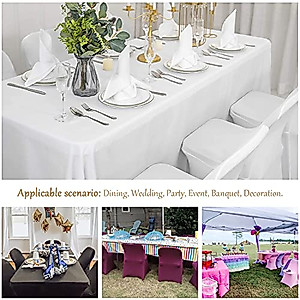 Jieqier Spandex Folding Chair Covers, Black Folding Chair Slipcovers 10 PCS, Universal Fitted Chair Slipcovers for Wedding, Party, Banquet, Holidays, Celebration