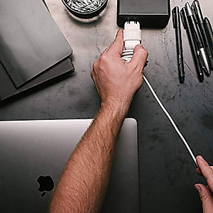 The Snap Back Charger Winder Compatible with Apple 30W USB-C Chargers for Travel and Cable Management