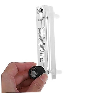 TOPPERFUN Barometer Air Flow Meter Regulator Oxygen Flow Meter Portable Gas Flow Valve for Flowmeter Gas Flow Device Flow Meter for Argon Gas Industrial Air Flowmeter See