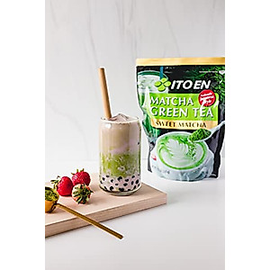 Ito En Matcha Green Tea, Sweet Powder, 17.5 Ounce (Pack of 1), Sweetened Green Tea Powder