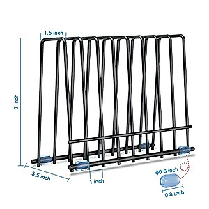 IDEATECH Reusable Storage Bags Rack, Drying Rack for Storage Bags, Stainless Stand for Reusable Storage Bags, Drying Rack Holder for Reusable Bags, Books, Makeup Brush (Black)