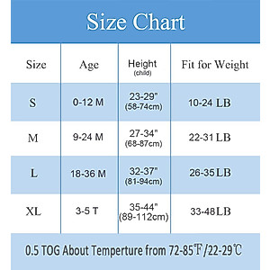 Toddler Sleeping Sack Muslin Cotton Lightweight Wearable Blanket Thin Summer Sleeping Bag Baby Sleeveless Sleep Sacks 0.5 Tog Boy Soft 6-12 Months Girl Infant Sleep Bag 12-18 Months Toddler 2T