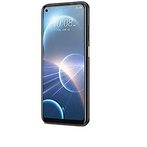 HTC Desire 22 Pro 5G (Black) Dual SIM 128GB + 8GB RAM Factory Unlocked (GSM Unlocked | No CDMA) Android Smartphone - International Version