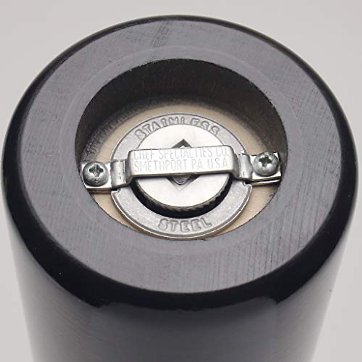 Chef Specialties Personalized Wine Bottle Pepper Mill, Ebony Chataeu Edition, Laser Engraved, Made in USA