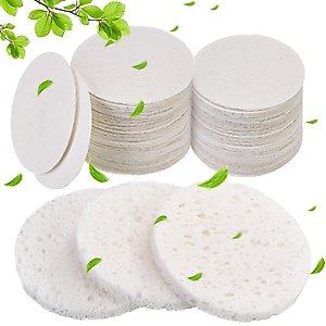 60 Count Facial Sponges for Estheticians Compressed Face Sponge Natural Cleaning Sponge for Facial Cleaning, Makeup Removal