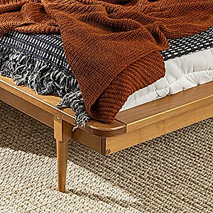 Home Accent Furnishings Queen Modern Wood Spindle Bed - Caramel