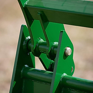 Titan Attachments 60" Root Grapple Rake Attachment Fits John Deere Loaders, Hook and Pin Connection