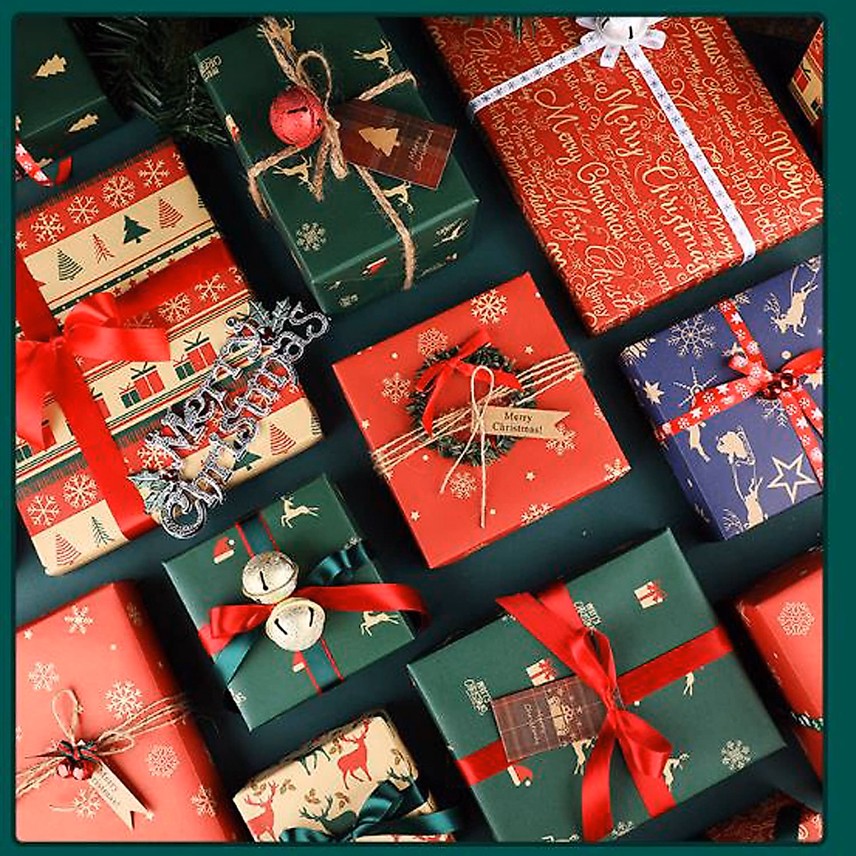 3/8 Inch Solid Satin Ribbon Red Double Face Satin Ribbon for Crafts, Gift Wrapping，Party Favor， Baby Shower，Invitation Embellishments，DIY Hair Accessories (50 Yards)