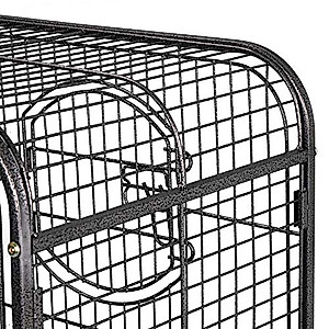 BBBuy 37 Inches Metal Ferret Cage Small Animals Pet Habitat Large Critter Nation Cage/w Bottom Tray Front Doors Ramps, 4 Tiers for Guinea Pigs, Rabbit, Chinchilla, Rat, Sugar Gliders, Hamster, Black