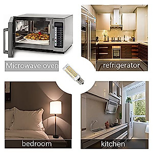 YUJIU E17 LED Microwave Oven Appliance Whirlpoo Bulb，70W Halogen Bulb Equivalent，Warm White 3000K Dimmable Ceramic Microwave Oven Light Bulb （2-Pack）