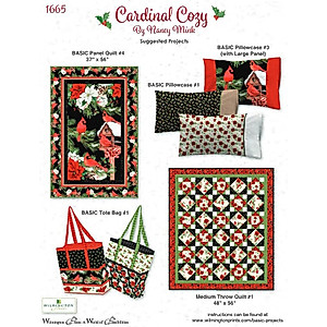 Wilmington Prints Cardinal Cozy Holly Toss, Fabric by The Yard (Cream)