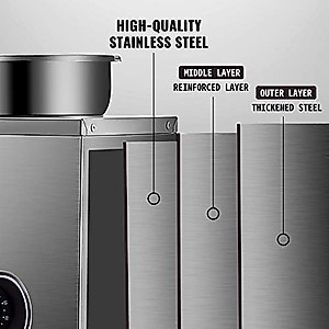 Commercial Soup Warmer 29.6 Qt Capacity, Electric Food Warmer Stainless Steel with Tap