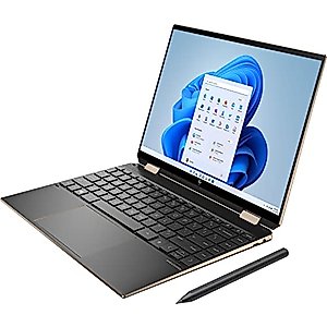 HP 2022 Spectre 2-in-1 Laptop 13.5" 3K2K OLED Touchscreen EVO 11th Intel Core i7-1195G7 Iris Xe Graphics 16GB DDR4 1TB SSD Wi-Fi 6 Thunderbolt 4 Backlit KB w/ FP and Pen Windows 11 Pro w/RATZK 32GB