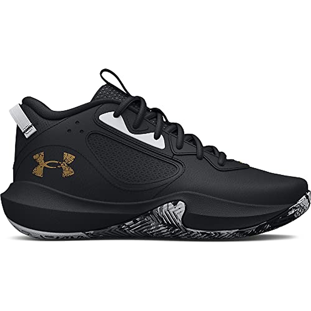 Under Armour Unisex Lockdown 6 Basketball Shoe, Black, 7, US