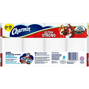 Charmin Ultra Strong Toilet Paper, Double Roll, 24 Count
