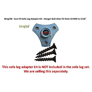 BingLTD - 4" Walnut Hardwood Turned Sofa Legs - Set of 4 (P124-163)