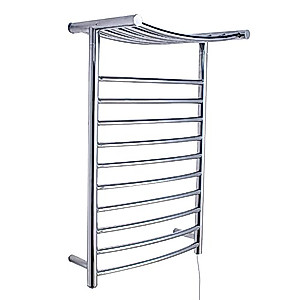 Electric Heating Towel Rack Thermostatic Heating Household Bathroom Bathroom Stainless Steel Towel Rack,Silver