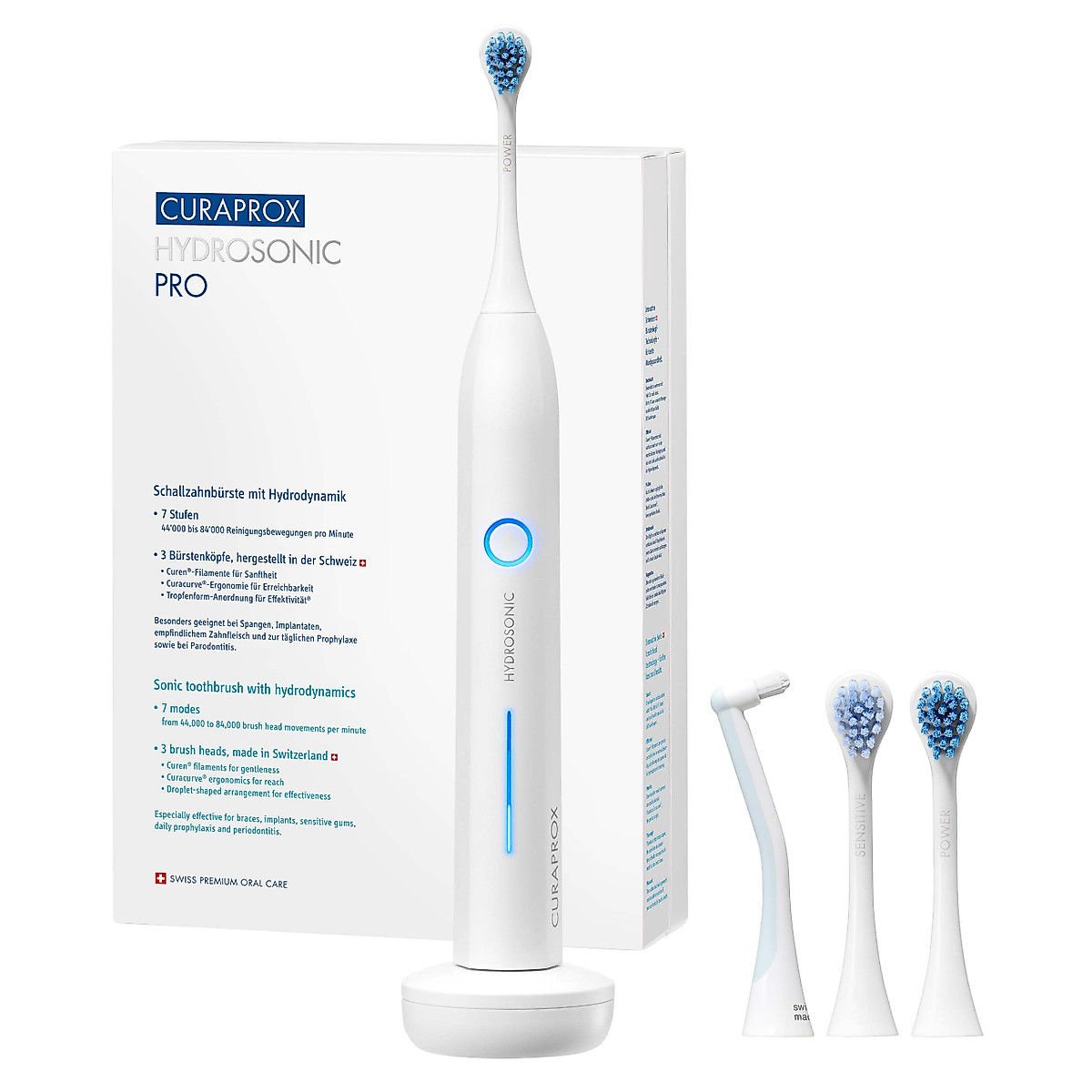 Curaprox Pro Electric Toothbrush With Charger and Travel Case