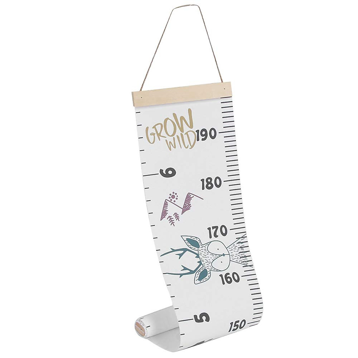 GLOGLOW Growth Chart, Height Chart Cute Wall Ruler Removable Height Measure Chart Wall Sticker Height Measure Home Room Decoration Child Toy Growth Chart for Kids(#1)