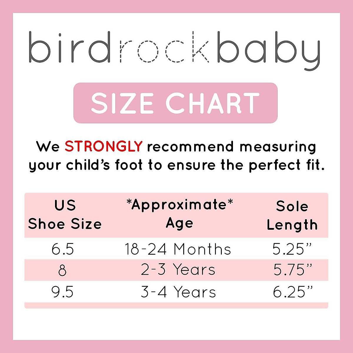 BirdRock Baby Hard Sole Mary Janes - Genuine Leather Shoes for Toddler Girls (Rose Gold, 6.5)