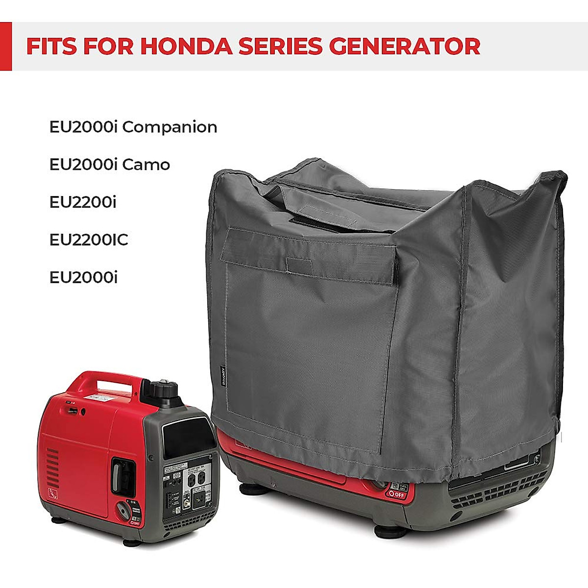 Bundle Two Items: BougeRV Generator Oil Funnel and Oil Dipstick and Generator Cover, Fit For Honda EU2200i