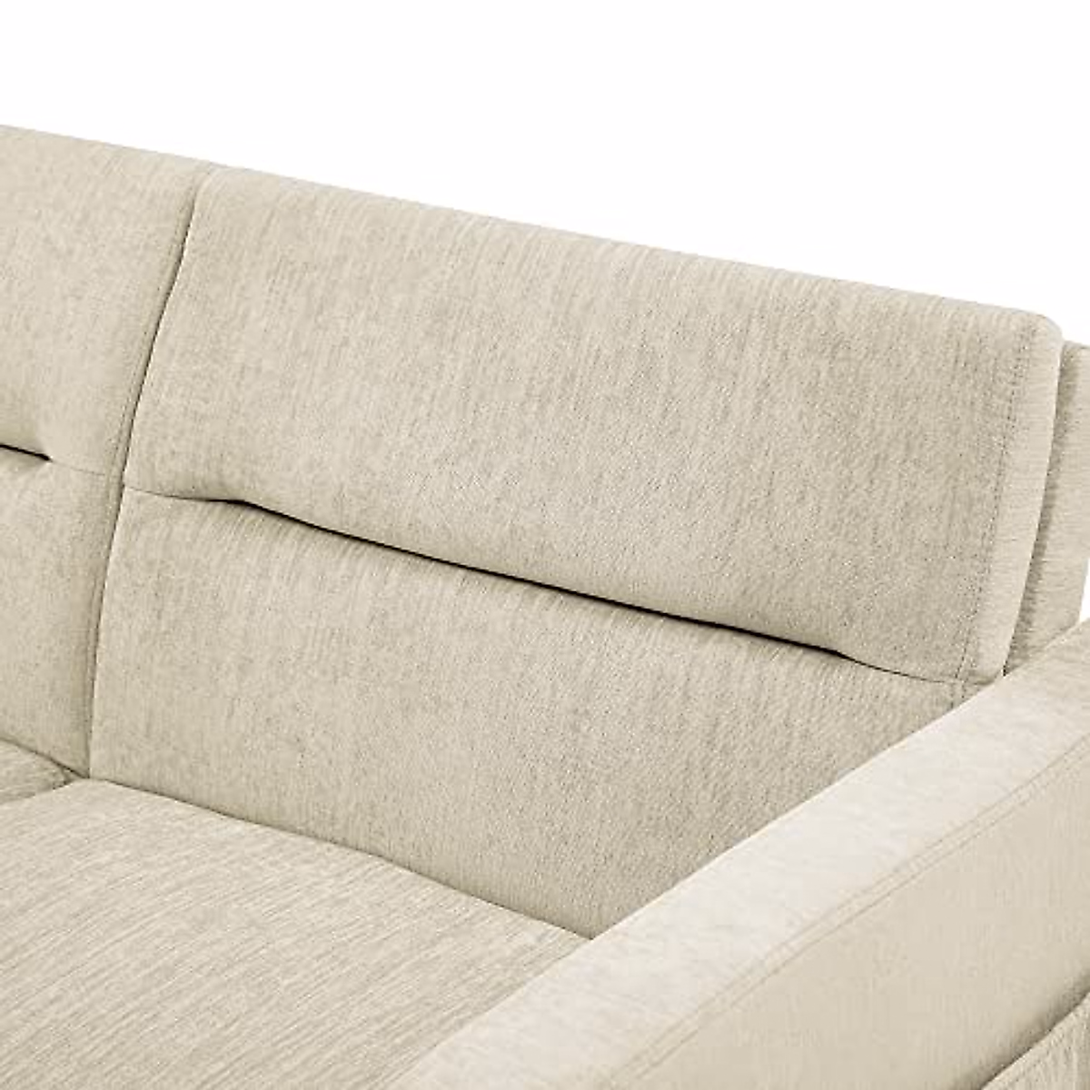FANYE 2 Seater Sofa & Couch W/Adjustable Backrest and Pillows for Home Apartment Office Living Room, Beige