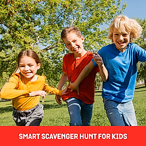 Chalk & Chuckles Scavenger Hunt Game for Kids Ages 4-8, 8-12 Years, Fun Family Game, Indoor and Outdoor Activities