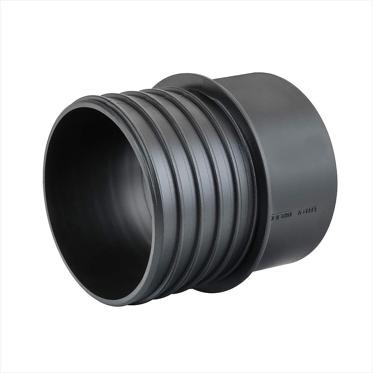 POWERTEC 70284 4" Quick Connect Coupler with Left-Hand Threaded End to 4" I.D. Flexible Hose