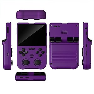 Aetheria XU10 Retro Handheld Game Console, 3.5-Inch IPS Screen Video Gaming Console with 12000+ Games, Linux System, RK3326S CPU, Supports Over 20 Emulator-Black
