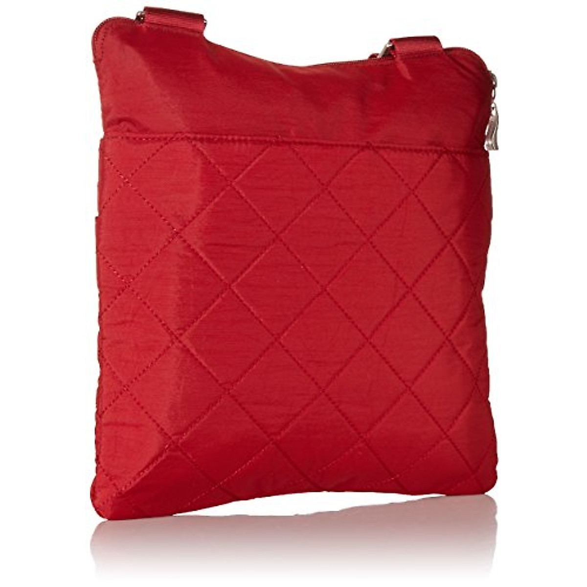 Baggallini womens Quilted horizon crossbody with RFID, red quilt, One Size