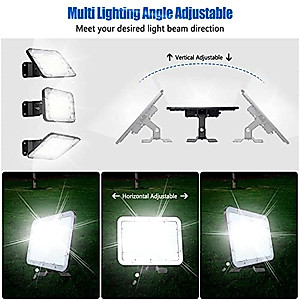 DragonLight 150W LED Flood Light, 18000lm Super Bright Security Lights, IP65 Waterproof Outdoor FloodLight, 5000K Daylight White Floodlight for Yard, Garden, Playground, Basketball Court[2Pack]