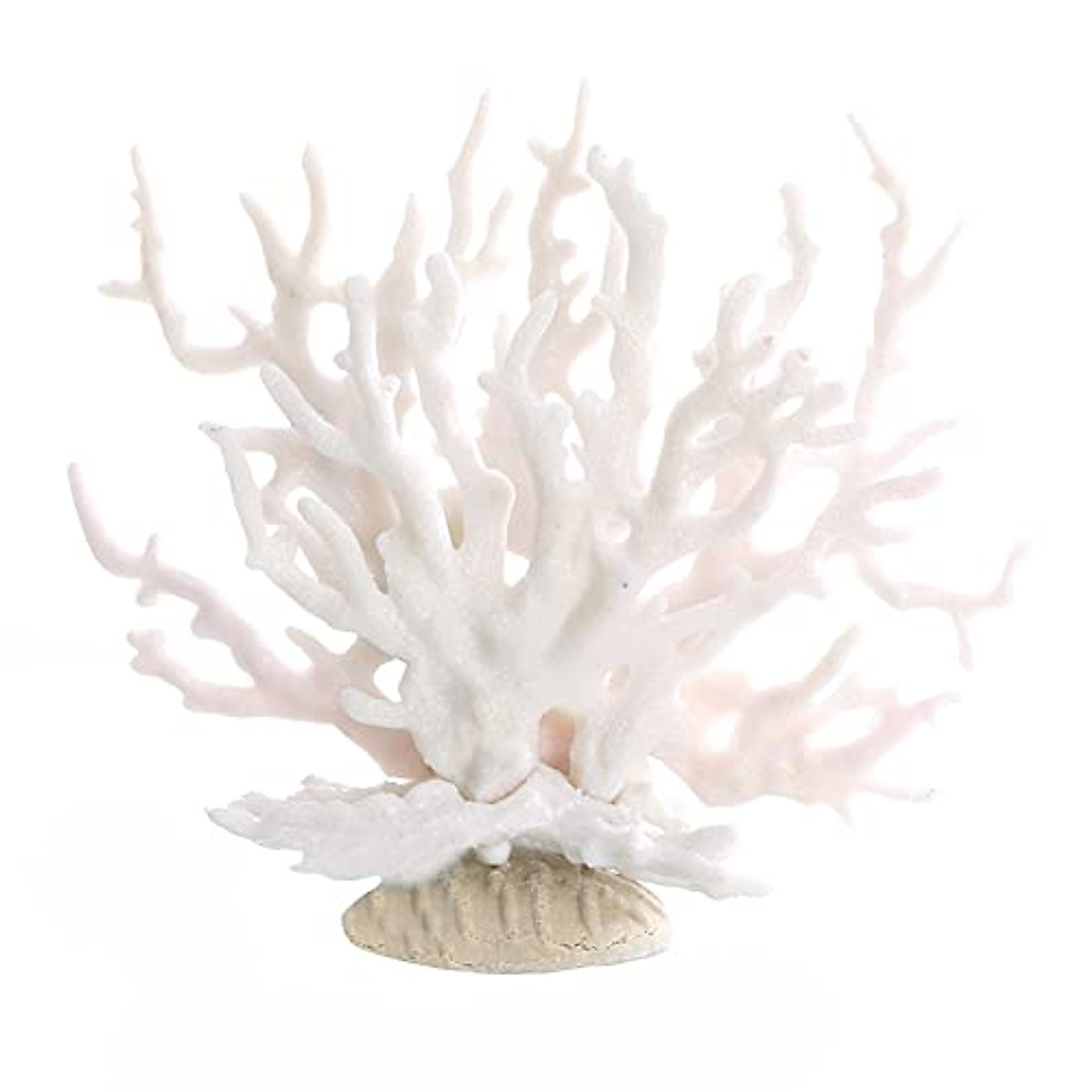 EastVita Artificial Plants Aquarium-Decor-Coral, White