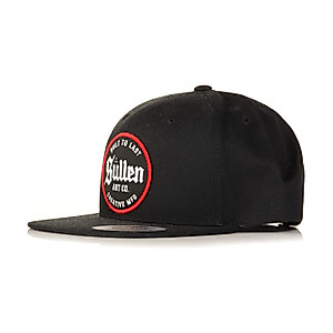 Sullen Men's Tattoo Lifestyle Factory Snapback Adjustable Hat (Black/Red)
