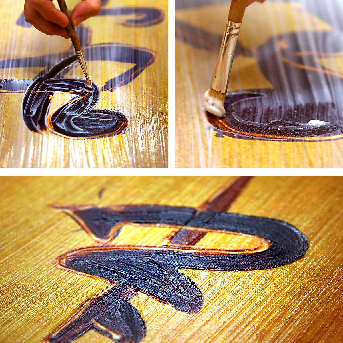 artgeist Textured Canvas Wall Art Flowers Lily 80x40 in - 5pcs Painting Canvas Prints Picture Artwork Image Framed Contemporary Modern Photo Wall Home b-A-0309-b-o