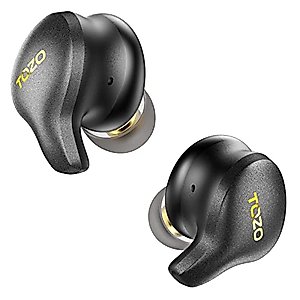 TOZO Golden X1 Wireless Earbuds Balanced Armature Driver and Hybrid Dynamic Driver, Bluetooth Headphones OrigX Pro, LDAC & Hi-Res Audio Wireless, Environment & Active Noise Cancellation Headset Black