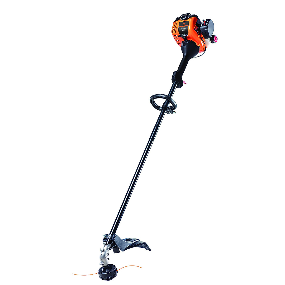 Remington RM25S 25cc 2-Cycle 16-Inch Straight Shaft Gas Powered String Trimmer - Lightweight Weed Wacker for Lawn Care, Orange