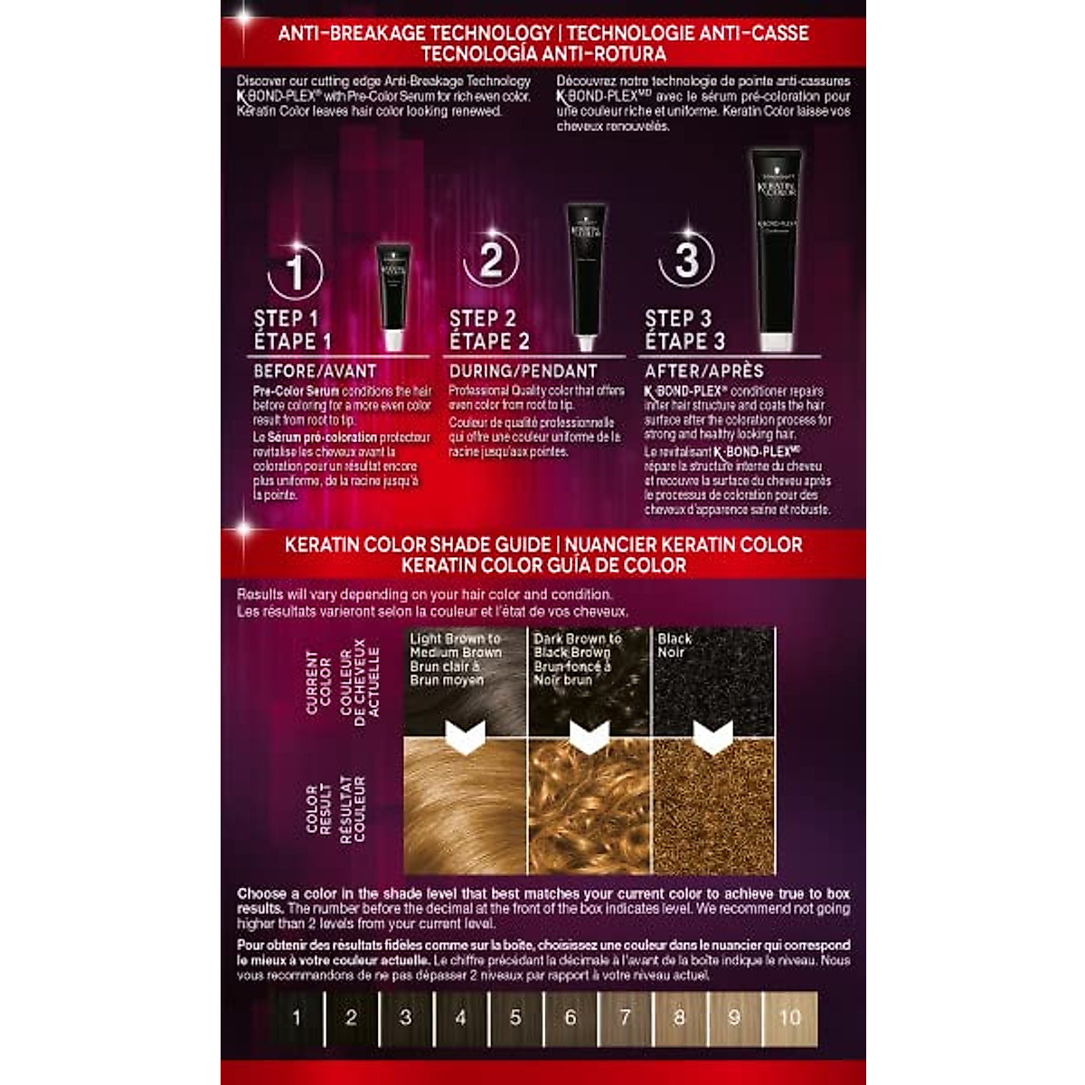 Schwarzkopf Keratin Color, Color & Moisture Permanent Hair Color Cream, 9.0 Honey Blonde