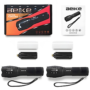 BEIKE Flashlight 2 Pack, Flash Light High Lumens, Small Flashlights Powerful, Super Bright LED Flashlight, Handheld Flashlights for Home, Camping, Emergency, Power Outages, Travel