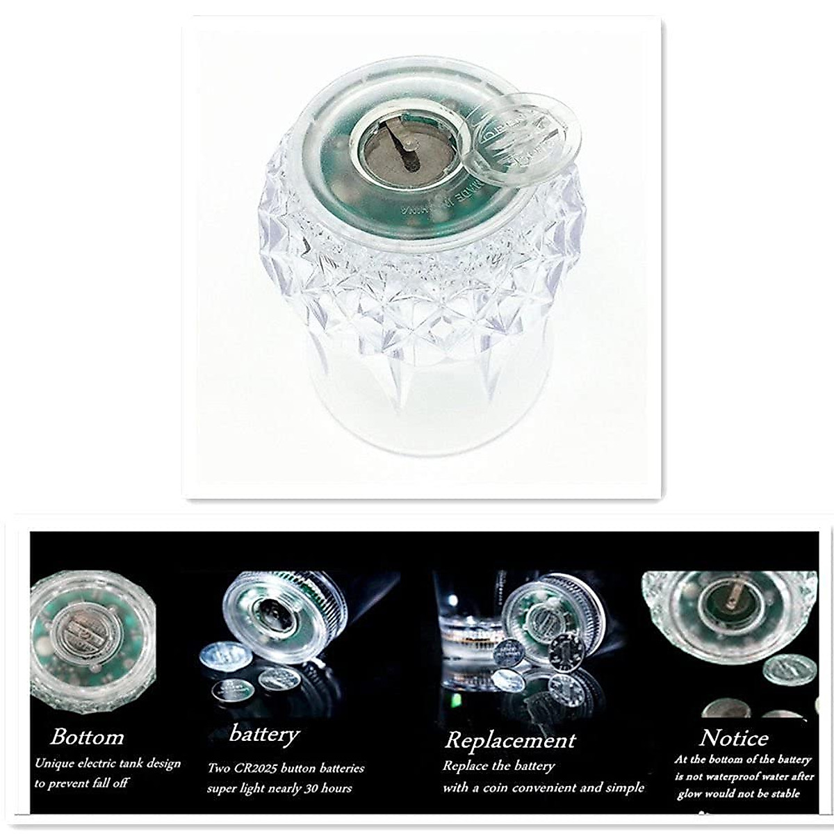 2win2buy LED Cups 4 PACK Flashing Light up Automatic Water Activated Color Changing Wine Whisky Beer Cola Juice Drinkware Mugs Shot Glass for Bar Disco Night Club Party Halloween Christmas, Set of 4