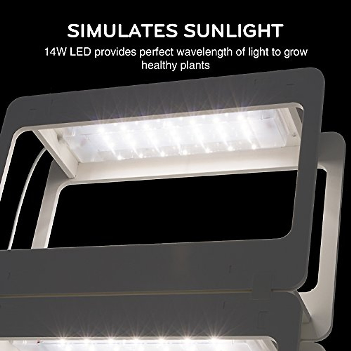 Indoor Herb Vegetable Plant Garden Kit, LED Grow Light Timer & Remote, Planter Grower Kitchen- Stocking Stuffer Unique Gift Holiday Christmas