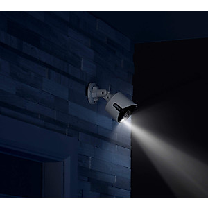 Lorex 5MP Super HD Weatherproof Indoor/Outdoor Add-On Analog Bullet Security Camera w/Warning Light and Remote-Triggered Sirens & Color Night Vision