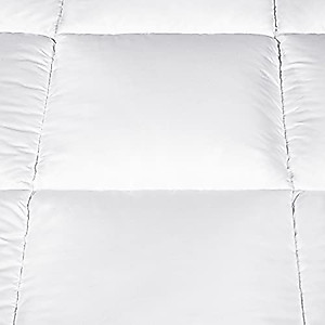 SERTA Down Illusion All Season Hypoallergenic Down Alternative Comforter with Corner Loops, Twin/Twin XL, White