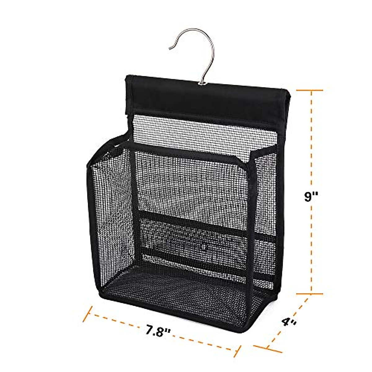 Reoean Serial Type Mesh Shower Caddy, Hook Type Mini Storage Basket, Hanging Mesh Fitness Swimming Storage Basket (2)
