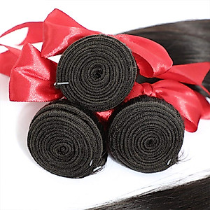 10A Brazilian Straight Hair Bundles (20 22 24) Virgin Human Hair 3 Bundles Straight Hair Extensions Weave Hair Human Bundles 100% Unprocessed Virgin Hair Bundles
