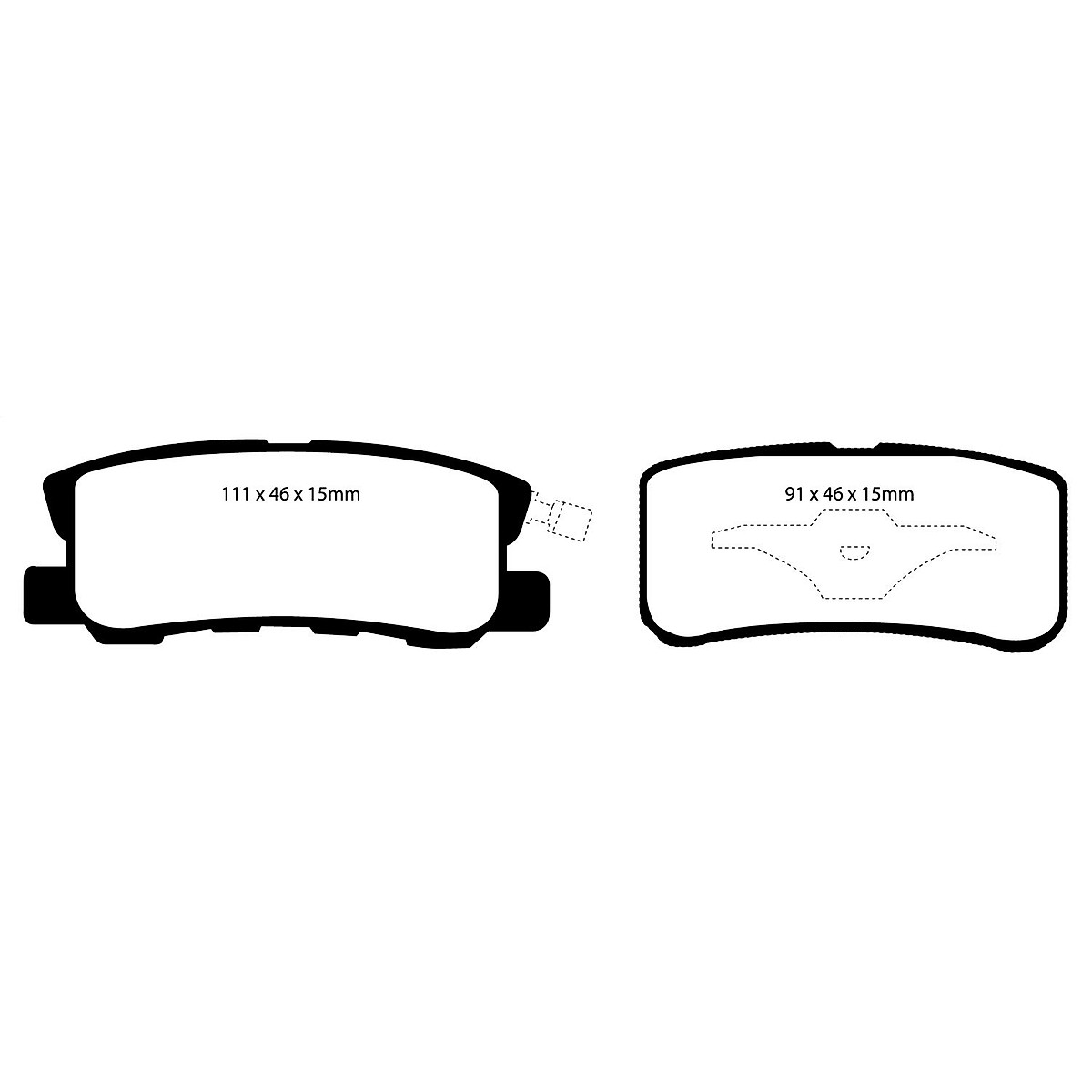 EBC Brakes DP41407R Yellowstuff Street and Track Brake Pad