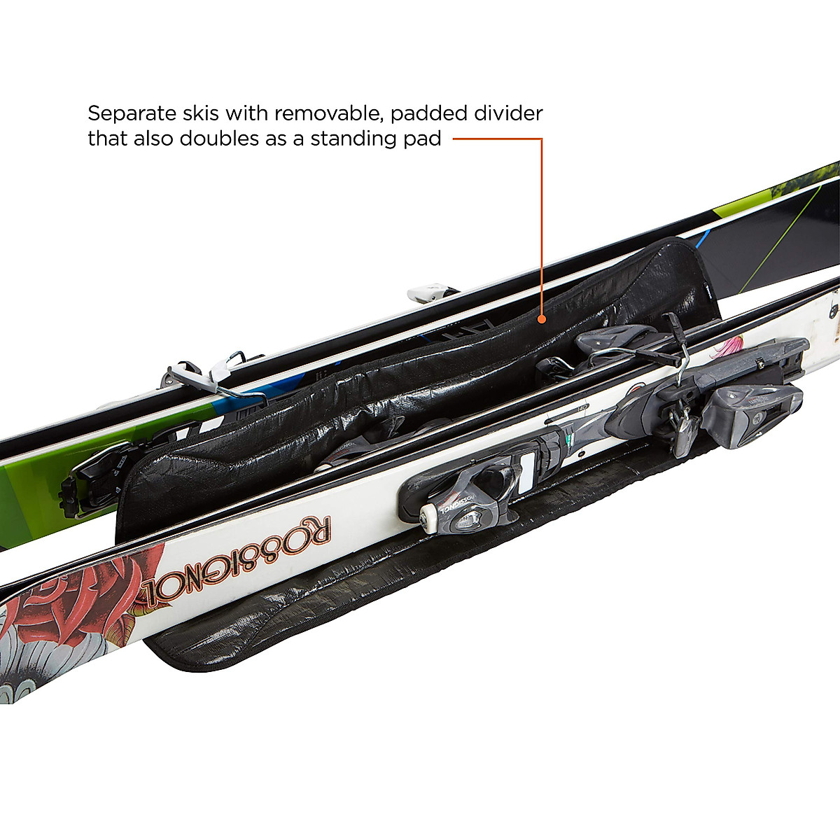 Thule Roundtrip Ski Roller Bag, Dark Slate , 192cm