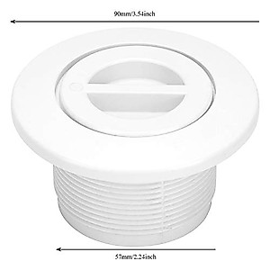 Cosiki Shopping Spree Pool Equipment Accessories, SuctioInstallation 2in Suction Outlet Vacuum Fittings Pool, Premium Material Water Parks Garden for Swimming Pool