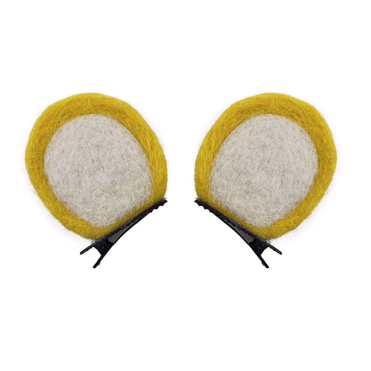 Animal Cosplay Bear Hair Clips Hairpins for Halloween Party Costume Holiday (Yellow)